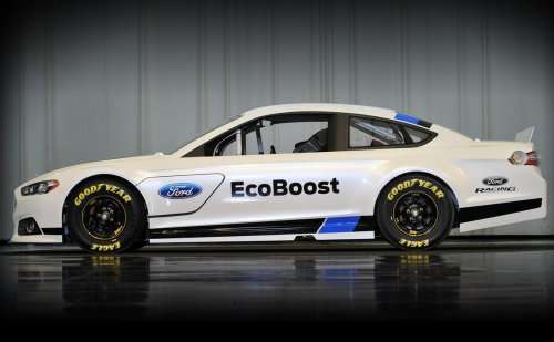 The side profile of the 2013 Ford Fusion NASCAR race car | Torque News